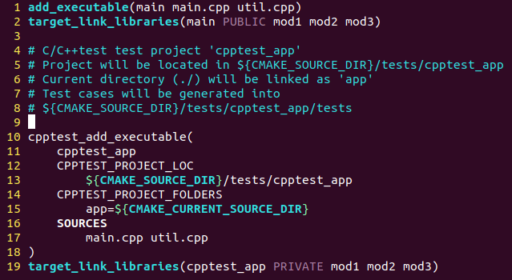Using Parasoft C C Test With Cmake For Unit Testing Parasoft