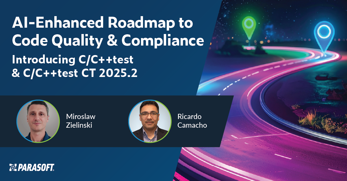 Watch AI-Enhanced Roadmap to Code Quality & Compliance - Parasoft